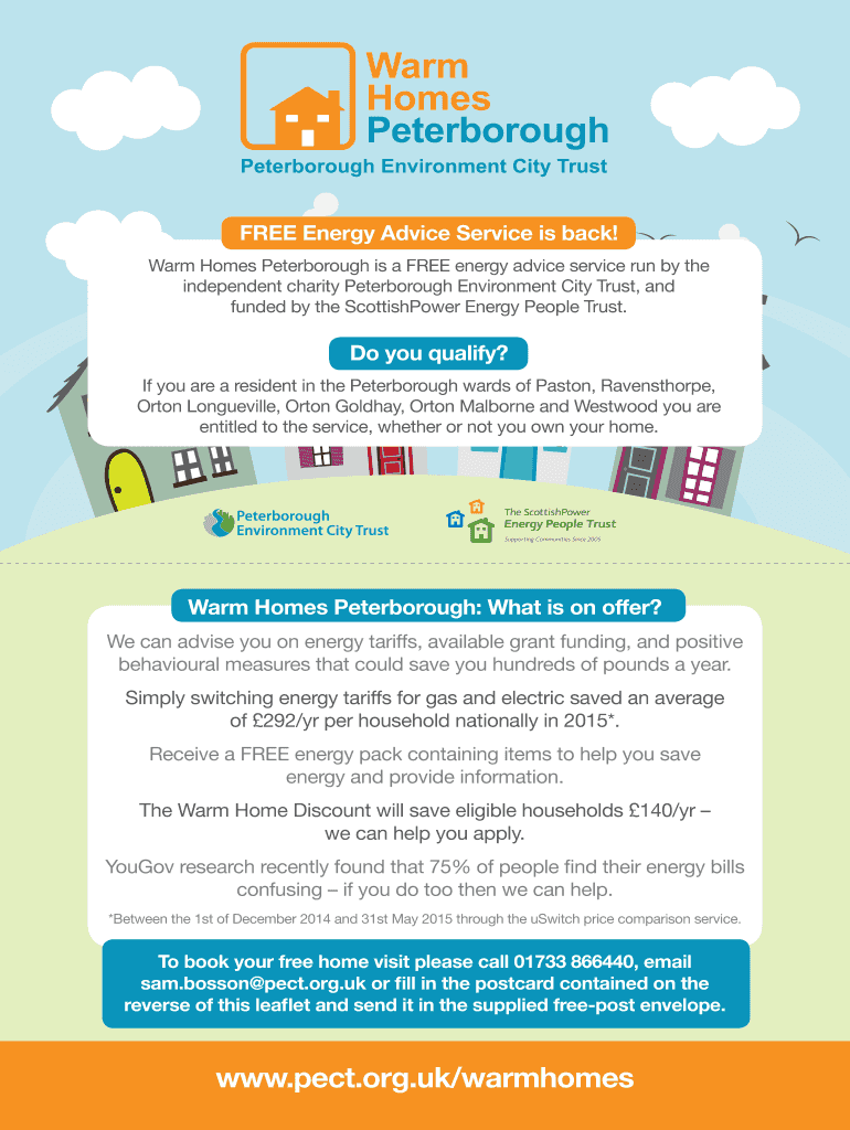 Fillable Online pect org Warm Homes Flyer - pect org Fax Email Print ...