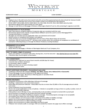 Fillable Online CORRESPONDENT LENDING CHECKLIST Internal Audit Fax ...