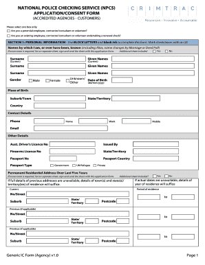 Fillable Online APPLICATIONCONSENT FORM Fax Email Print - pdfFiller