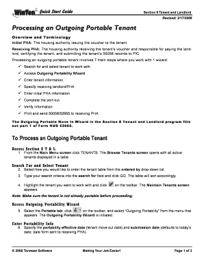 Fillable Online Section 8 Tenant and Landlord Fax Email Print - pdfFiller