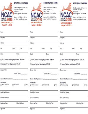 Fillable Online REGISTRATION FORMREGISTRATION FORM REGISTRATION FORM ...