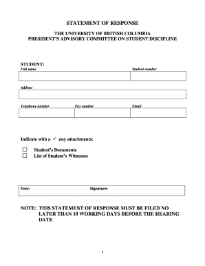 Fillable Online STATEMENT OF CASE - University of British Columbia Fax ...