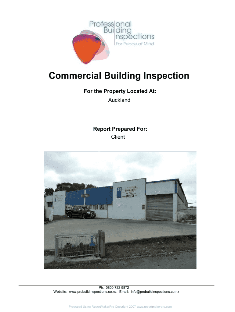 Fillable Online Commercial Building Inspection Fax Email Print - pdfFiller