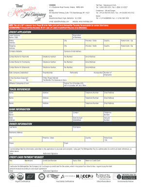 Fillable Online CREDIT APPLICATION TRADE REFERENCES BANK Fax Email ...