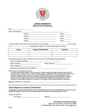 Fillable Online yis ac Loco Parentis FINAL - Yokohama International ...
