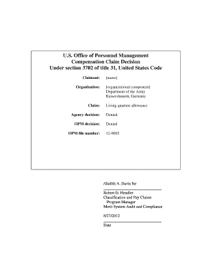 Fillable Online opm OPM File Number 120002 - opm Fax Email Print ...