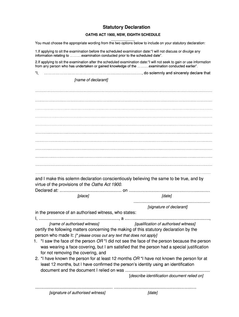 Fillable Online You must choose the appropriate wording from the two ...