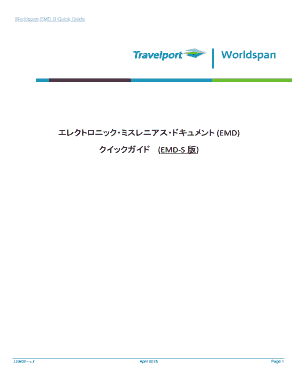 Fillable Online Worldspan EMD-S Quick Guide Fax Email Print - pdfFiller