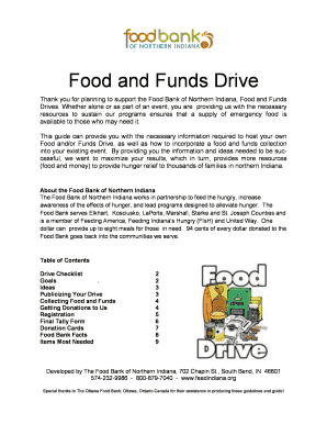 Fillable Online feedindiana Food and Funds Drive - feedindianaorg Fax ...
