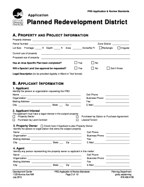 Fillable Online grcity PRD Application with Cover Imagecdr Fax Email ...
