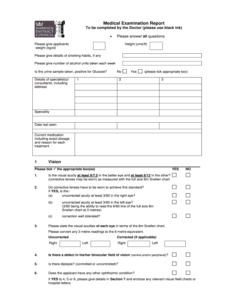 Fillable Online To be completed by the Doctor (please use black ink) Fax Email Print - pdfFiller
