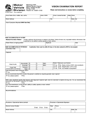 Fillable Online Vision Examination Report - Geiler Eyecare Fax Email ...