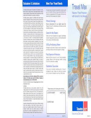 Fillable Online Travel Max Fax Email Print - pdfFiller