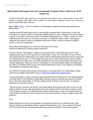 Fillable Online prlog PRLog - Rhode Island Child Support Does Not ...