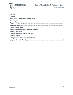 Fillable Online PowerChart (eChart) Resource Guide Fax Email Print ...