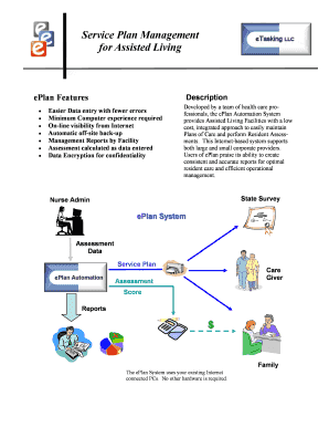 Fillable Online eplansecure Service Plan Management for Assisted Living ...