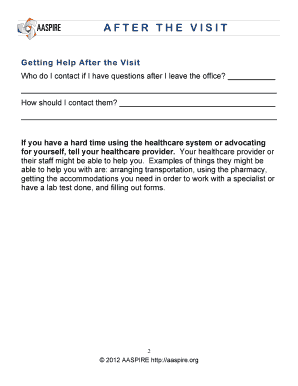 Fillable Online autismandhealth hcaftervisitworksheet.doc Fax Email ...