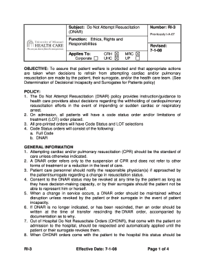 Fillable Online Subject: Do Not Attempt Resuscitation Fax Email Print ...