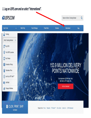 Fillable Online Log on USPS Fax Email Print - pdfFiller