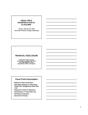 Fillable Online VISUAL FIELD INTERPRETATION Fax Email Print - pdfFiller