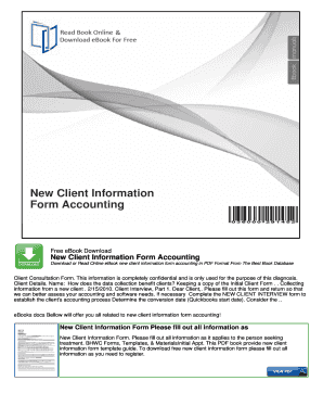 Fillable Online New Client Information Form Accounting - Fax Email Print - pdfFiller