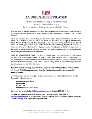 Fillable Online American Benefits Group is Administering Johnson Financial Fax Email Print ...