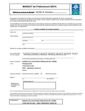 Remplissable En Ligne MANDAT de Prlvement SEPA Fax Email Imprimer ...