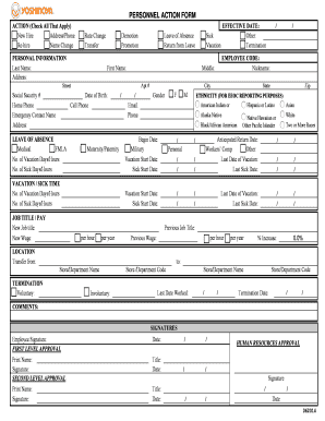 Fillable Online Personnel Status Form.docx Fax Email Print - pdfFiller