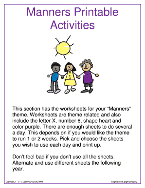 Fillable Online Manners Printable Fax Email Print - pdfFiller