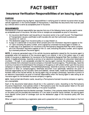 Fillable Online This fact sheet explains Issuing Agents ...