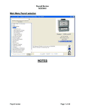 Fillable Online Payroll Review Fax Email Print - pdfFiller