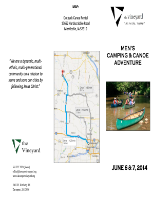 Fillable Online Outback Canoe Rental Fax Email Print - pdfFiller