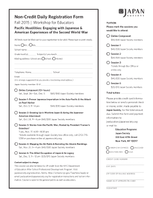 Fillable Online NonCredit Daily Registration Form Fax Email Print - pdfFiller
