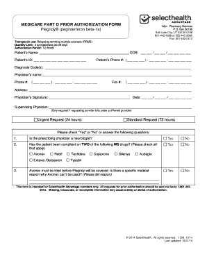 Fillable Online MEDICARE PART D PRIOR AUTHORIZATION FORM Fax Email Print - pdfFiller