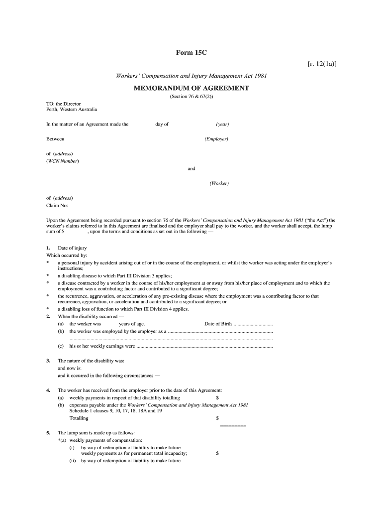 Fillable Online Form 15C r Fax Email Print - pdfFiller