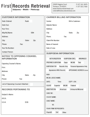 letter request record template Doc Template | pdfFiller