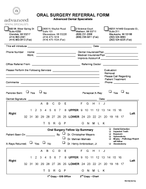 Advanced Dental Specialists Mayfair - Fill Online, Printable, Fillable ...