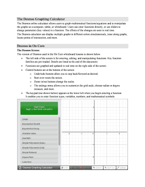 Fillable Online The Desmos Graphing Calculator Fax Email Print - pdfFiller