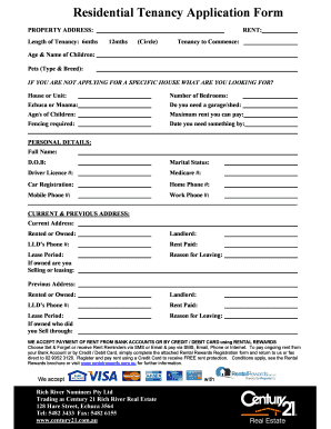 Fillable Online Length of Tenancy 6mths Fax Email Print - pdfFiller