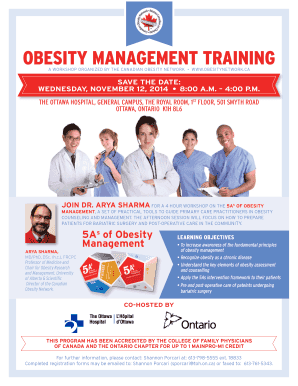 Fillable Online obesitynetwork The Ottawa Hospital, General Campus, The ...