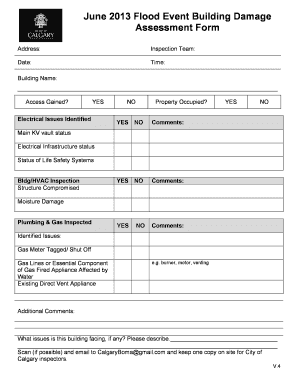 Fillable Online Damage Assessment Form V4 - cocnmpcom Fax Email Print ...