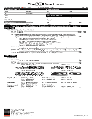 Fillable Online TiLite Series 2 Order Form - Care Medical Source Fax Email Print - pdfFiller