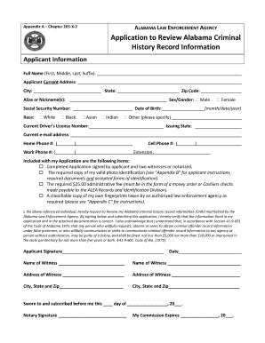 Fillable Online files equaljusticeworks Application to Review Alabama ...