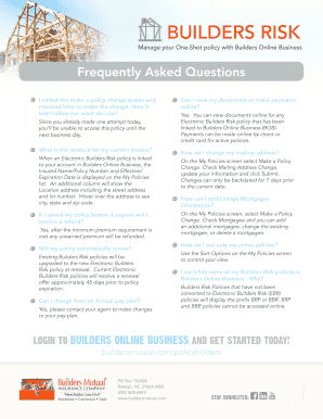 Fillable Online BUILDERS RISK Fax Email Print - pdfFiller