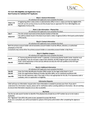 Fillable Online lifelinesupport FCC Form 460 (Eligibility and ...