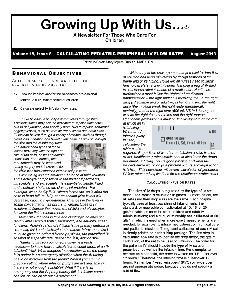 Fillable Online pchonline August 2013 - Growing Up WIth Us ...