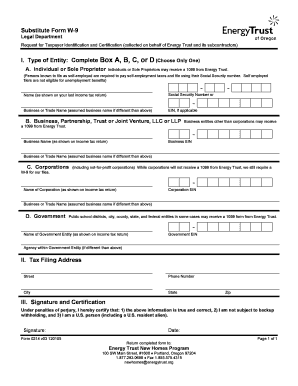 Fillable Online energytrust Individuals or Sole Proprietors may receive ...