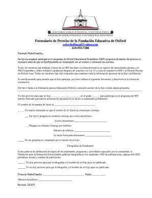 Fillable Online oxfordeducationalfoundation 4-2015 OEF Mentoring ...