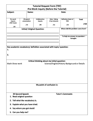 Fillable Online 65 120 152 tutorial request form 2012htm - 65 120 152 ...