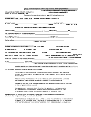 Fillable Online and new students in grades 18**** Fax Email Print ...